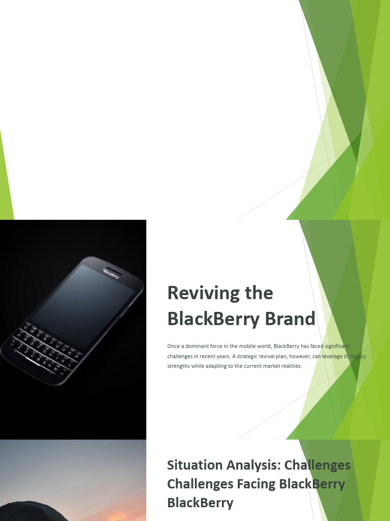 Reviving BlackBerry: Strategic Revival Plan | PDF | Smartphone | Blackberry