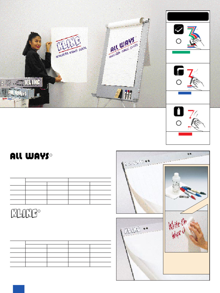 Erasable Easel Pads: Communication Tools With All The Advantages of A Combined Whiteboard and ...