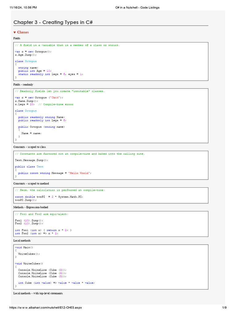 Code Listings 2 | PDF | Constructor (Object Oriented Programming) | Programming
