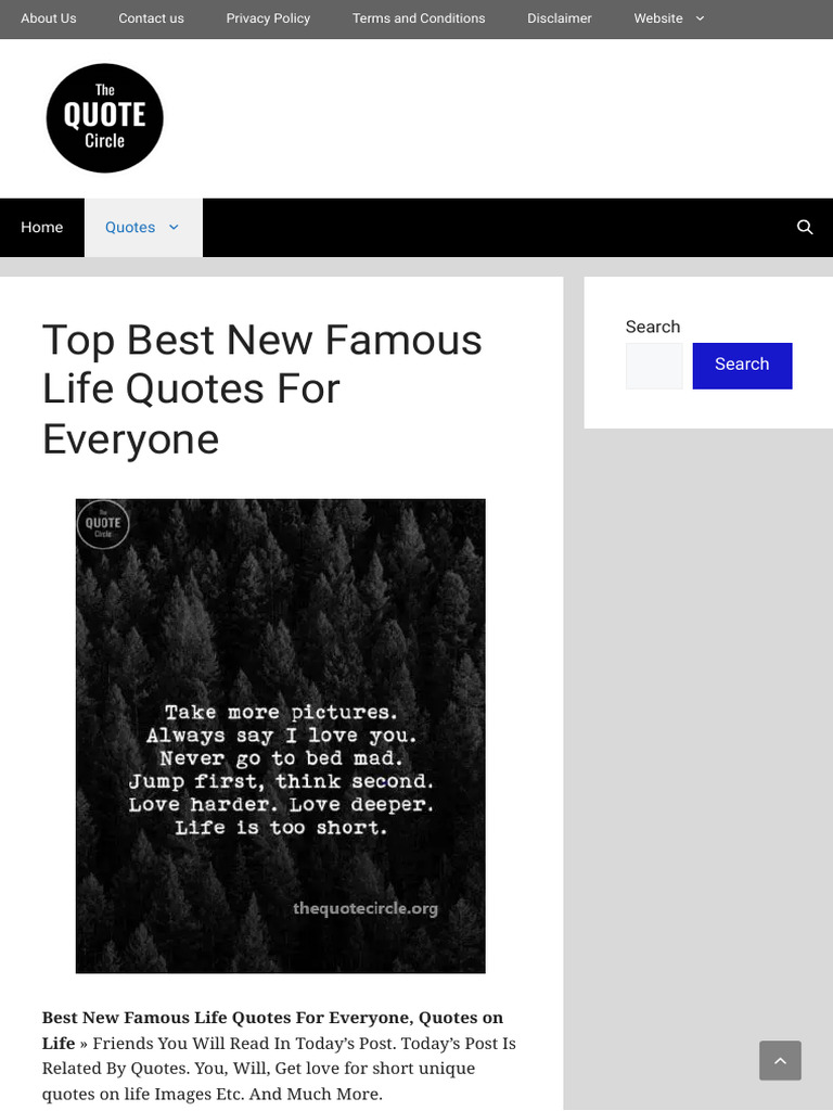 Top Best New Famous Life Quotes For Everyone | PDF | Self-Improvement