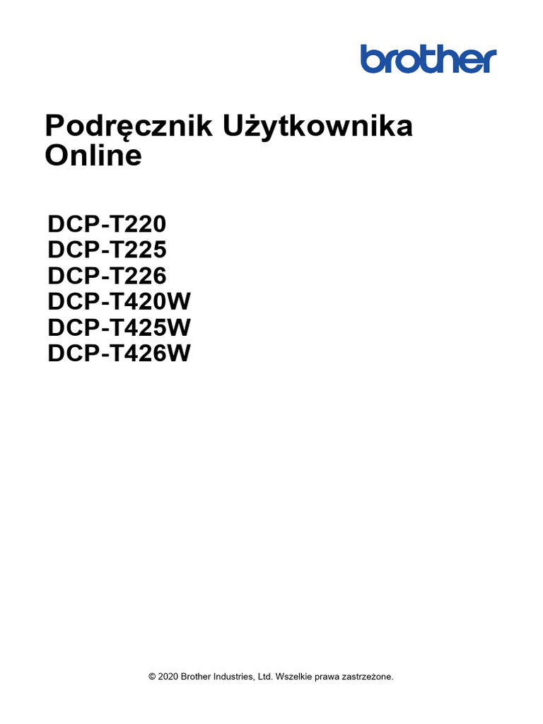 Brother DCP T425W | PDF