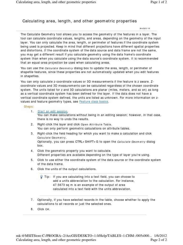 How To Computer Area | PDF | Coordinate System | Geometry