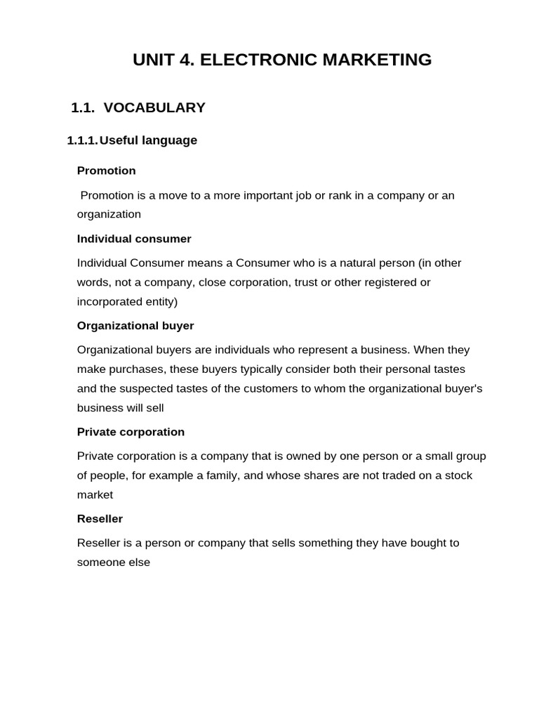 UNIT 4 | PDF | Marketing | Advertising