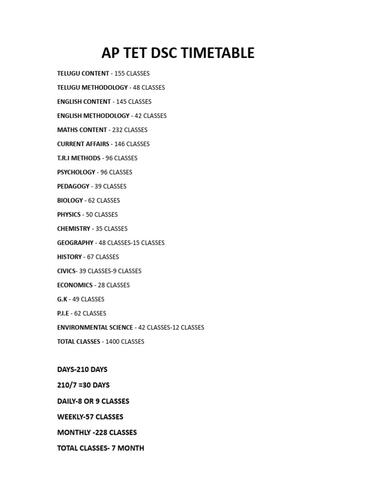 Apdsctimetable | PDF | Science & Mathematics