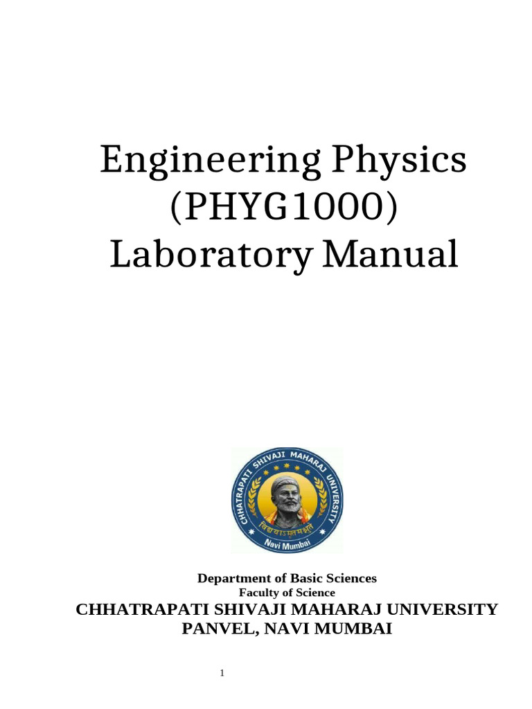 Engineering Physics Lab Manual | PDF | Optics | Applied And Interdisciplinary Physics