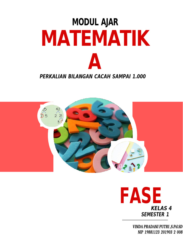 Ma Matematika Perkalian Bilangan Cacah | PDF