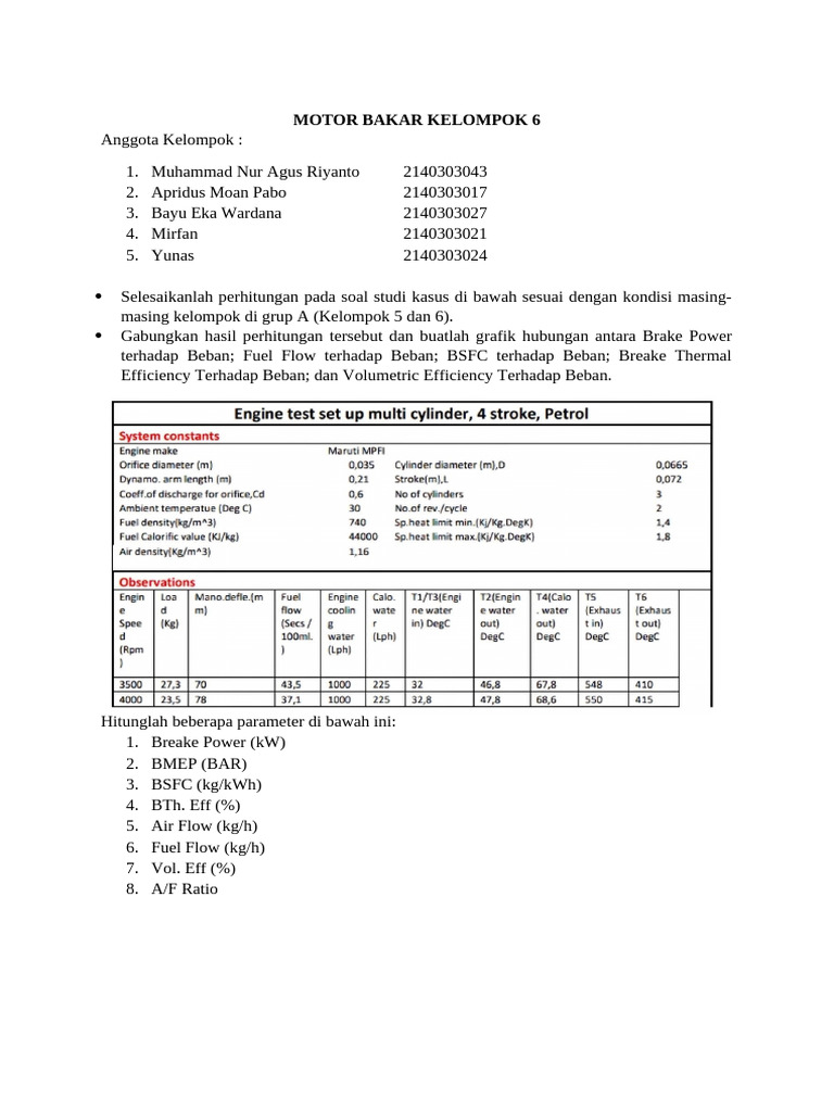 Motor Bakar | PDF | Metrology | Energy Development