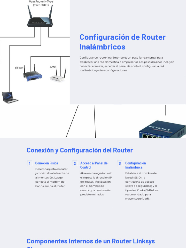 Guía de Configuración de Routers | PDF | Enrutador (Computación) | Red de computadoras