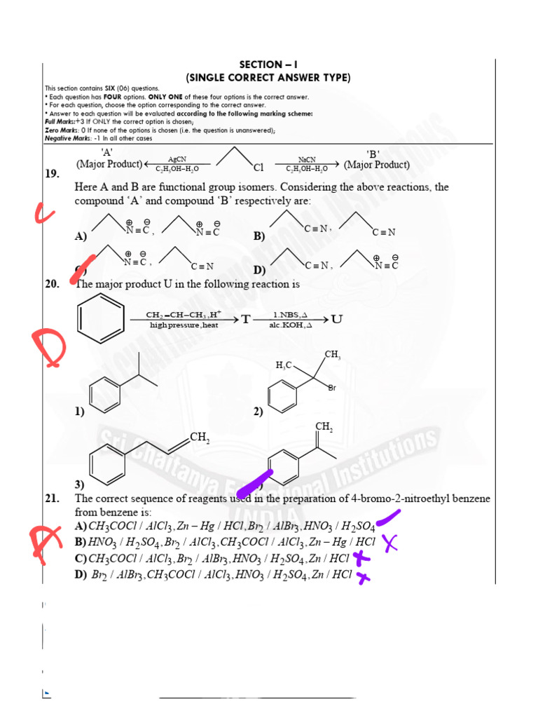 Synthesis of 4-Bromo-2-Nitroethyl Benzene | PDF | Chlorine | Chemistry