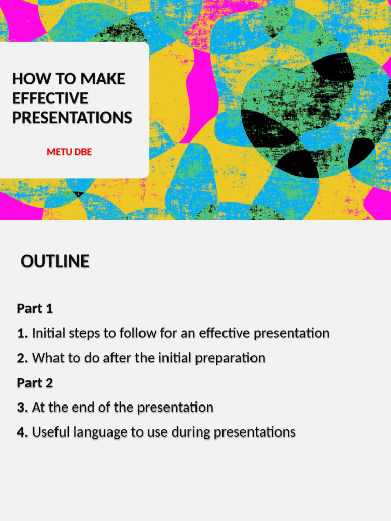 How To Make Effective Presentations | PDF | Body Language | Nonverbal Communication