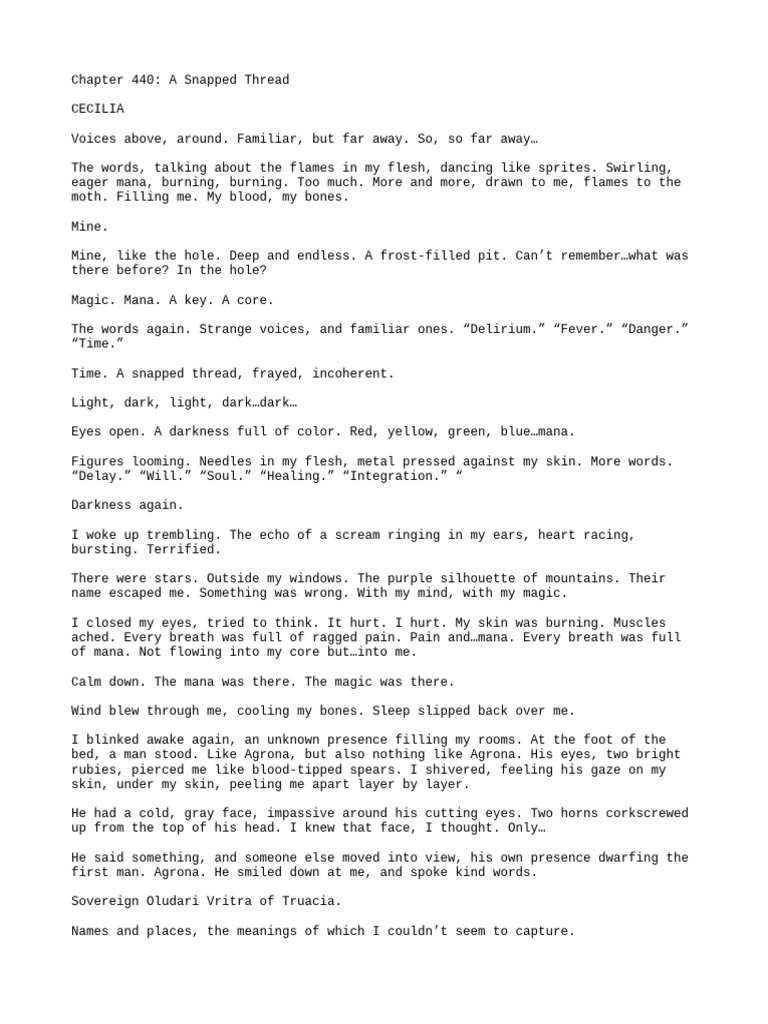 Chapter 440 A Snapped Thread | PDF