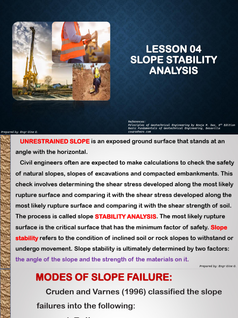 Slope Stability Analysis Using Culmann's Method | PDF | Landslide ...