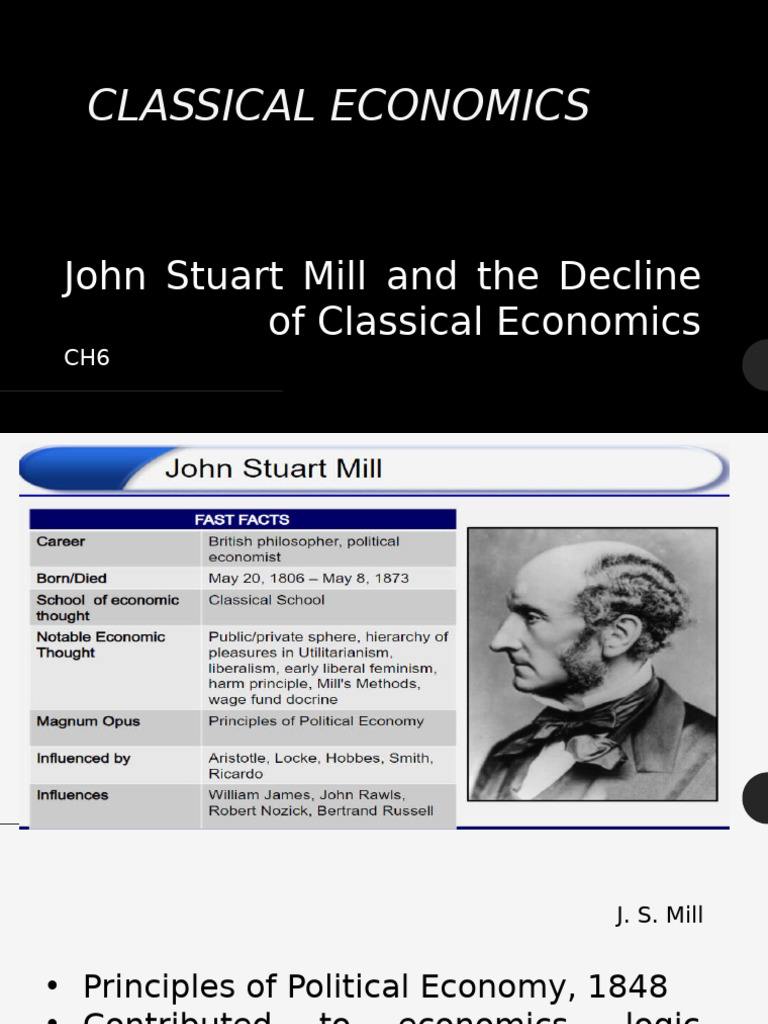Mill's Impact on Classical Economics | PDF | John Stuart Mill ...