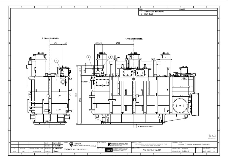 Bus Bar NO. 1 2 Name Tertiary Bushing: Nasional Tenaga | PDF | Malaysia ...