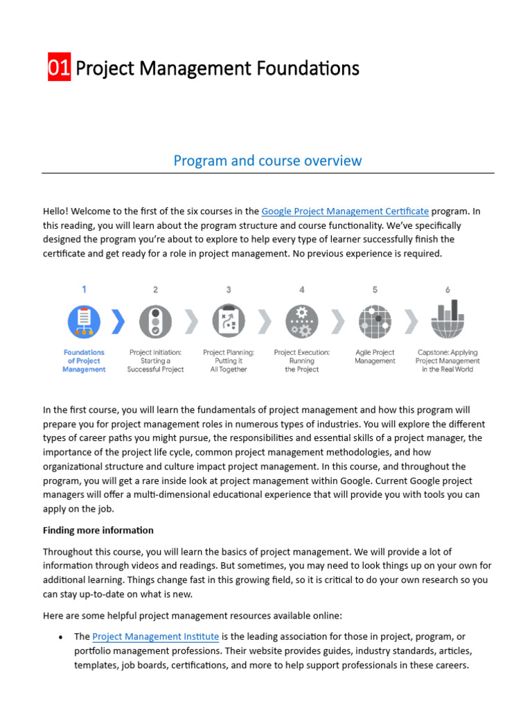 01.project Management Foundations | PDF | Agile Software Development | Project Management