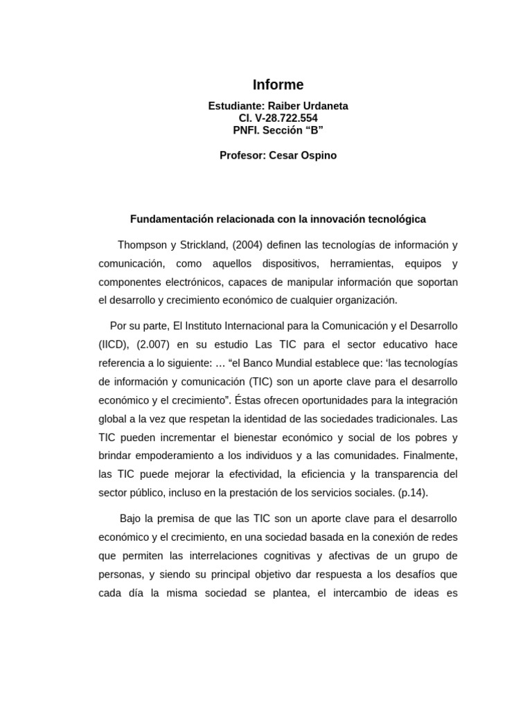 Unidad 1 Raiber Urdaneta | PDF | Investigación y desarrollo | Sociedad