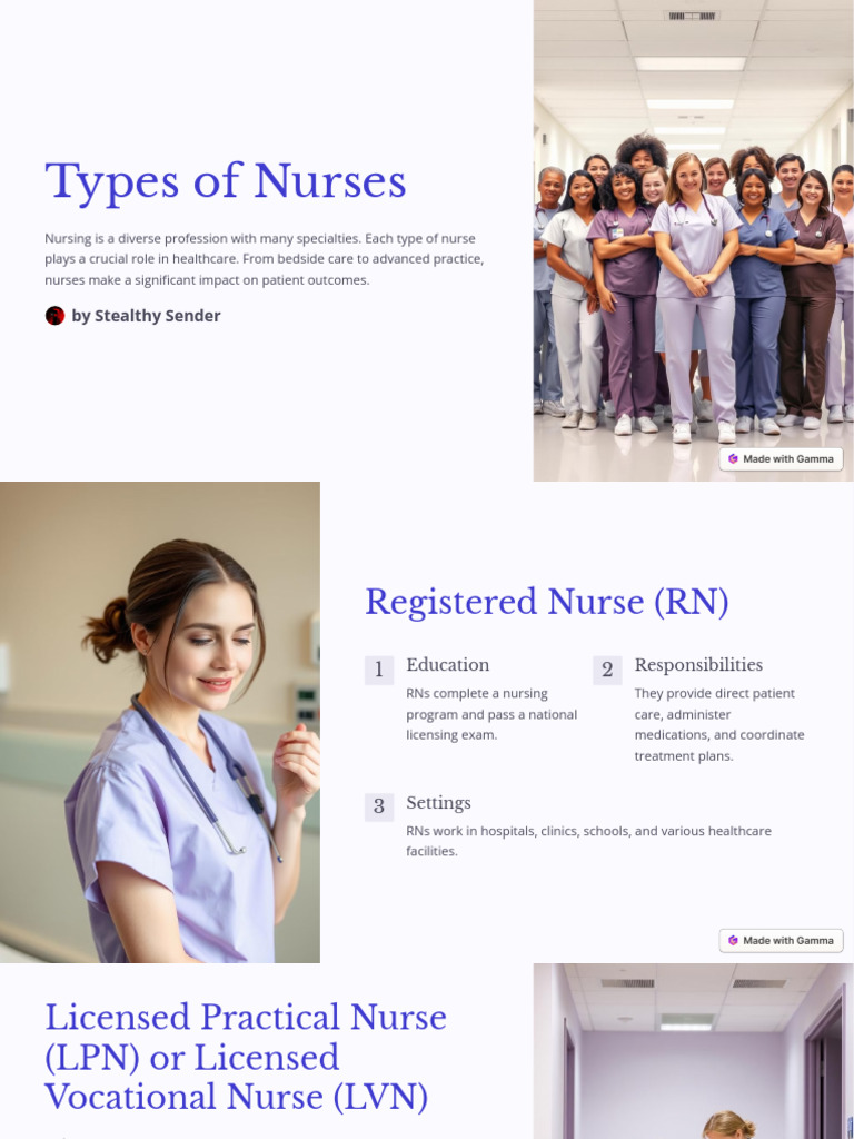 Types-of-Nurses | PDF | Nursing | Health Care