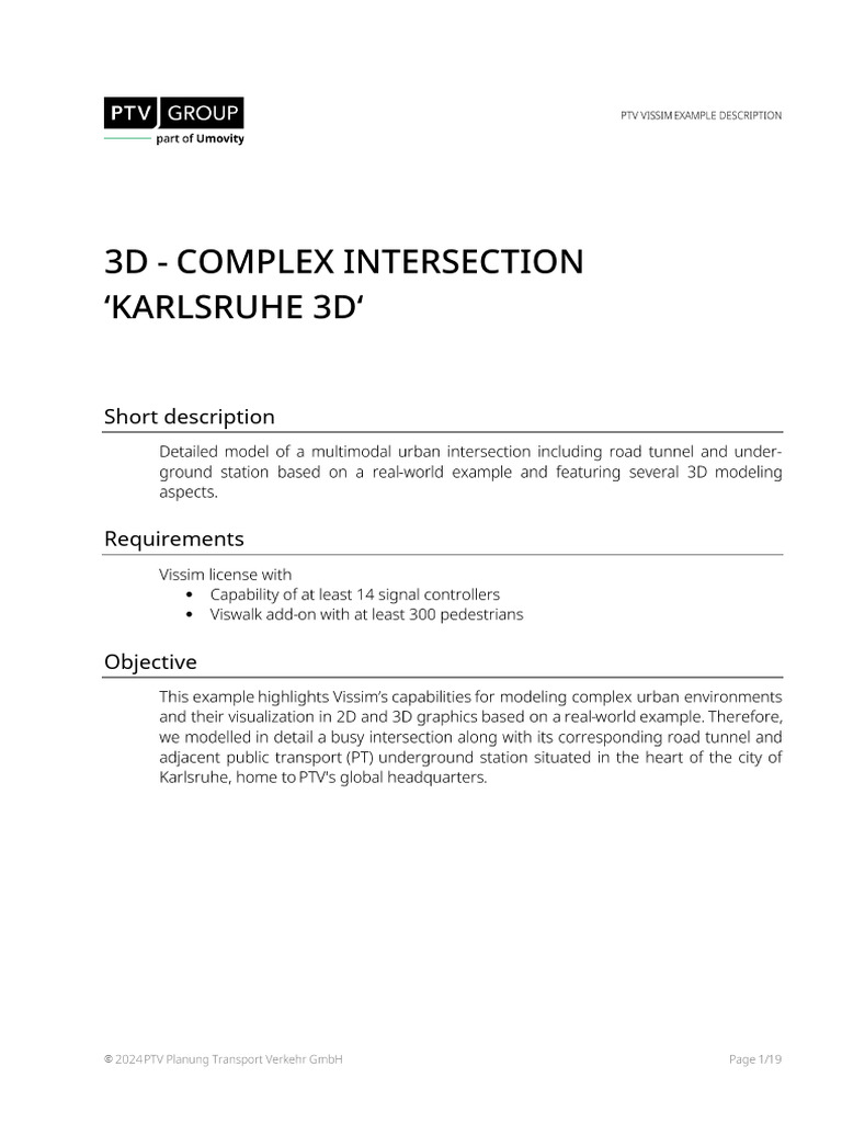 3D - Complex Intersection Karlsruhe ENG | PDF | Technology & Engineering