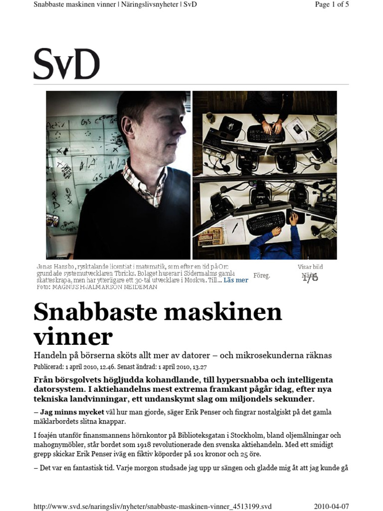 SVD Snabbaste Maskinen Vinner | PDF