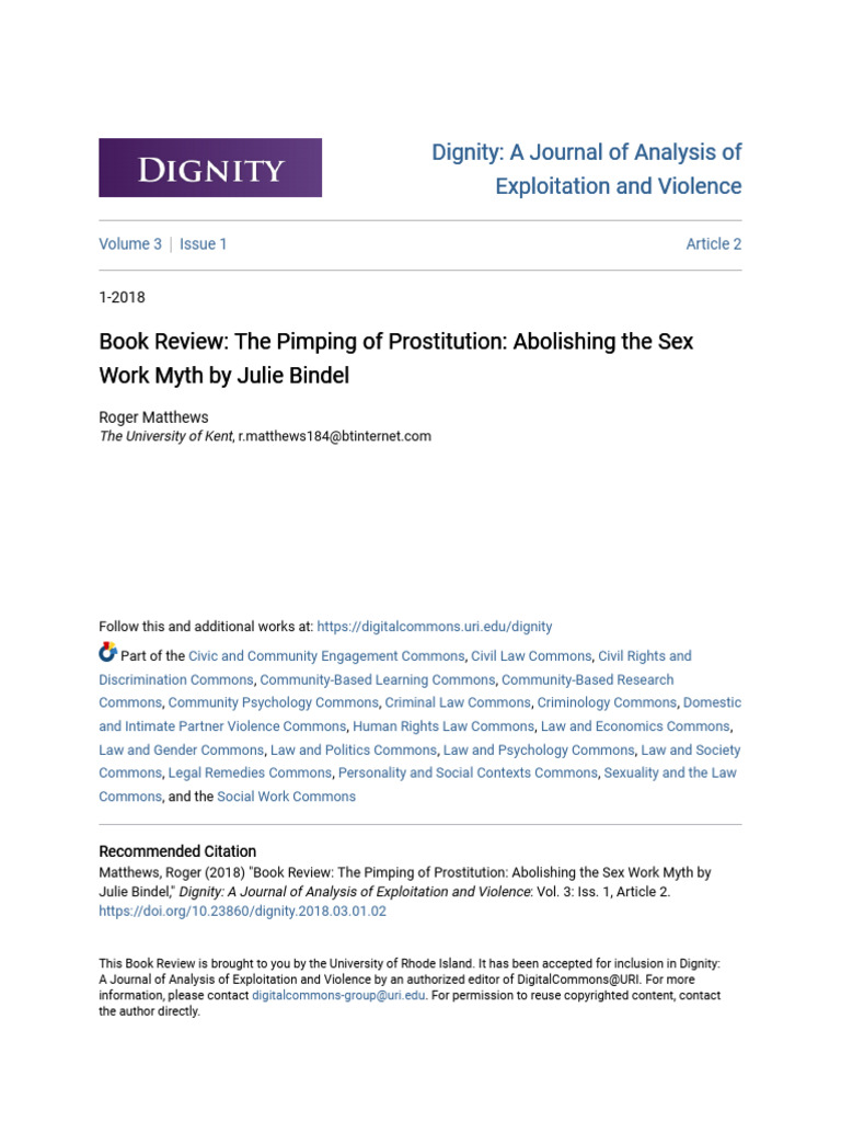 Book Review - The Pimping of Prostitution by Julie Bindel | PDF | Sex ...