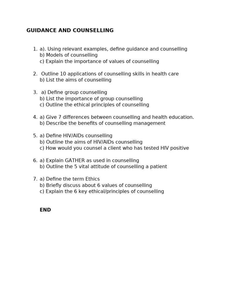Guidance and Counselling | PDF | Career & Growth