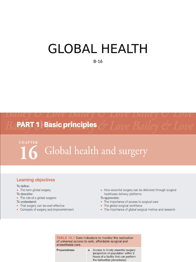 Global Health | PDF