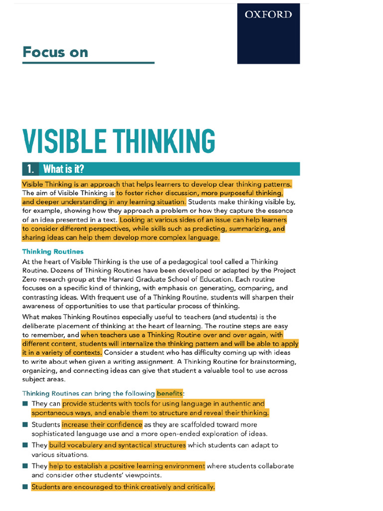 Thinking Routines | PDF