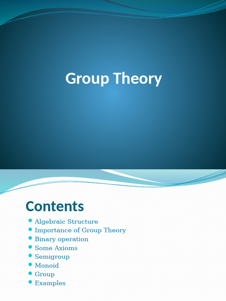 Introduction Group Theory | PDF