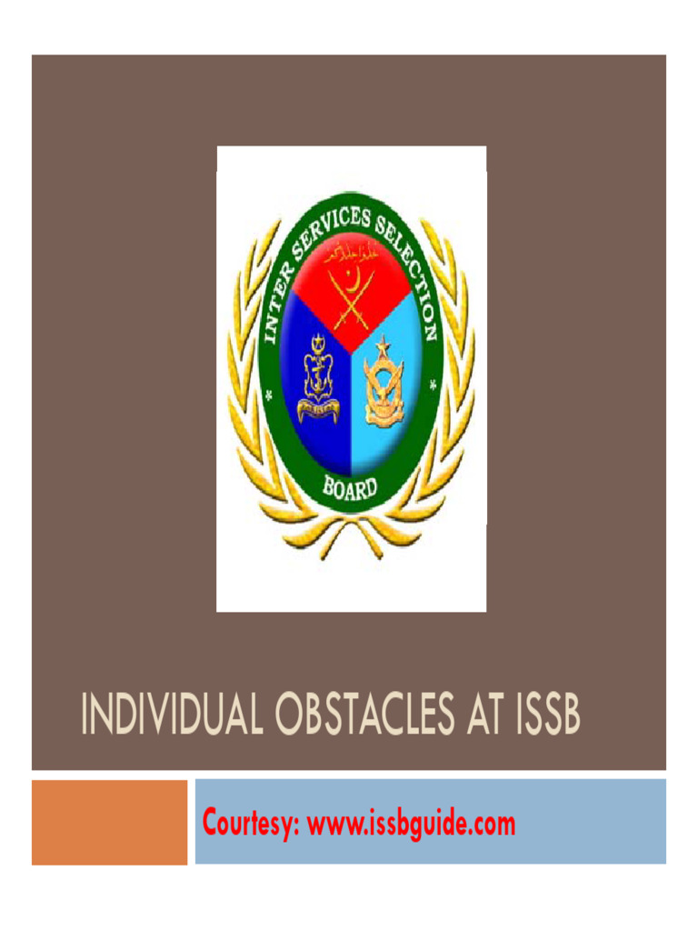 ISSB Individual Obstacles 1 (1) | PDF