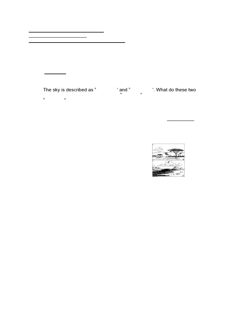 Comprehension Test: The Distant Sky | PDF | Games & Activities