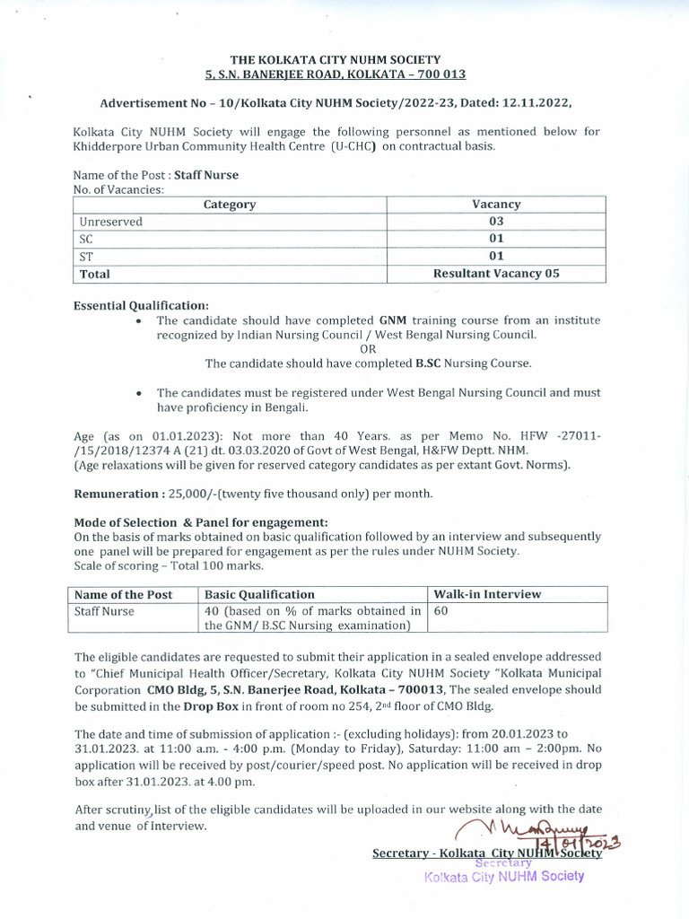NUHM Nurse 16 01 2023 | PDF | Qualifications | Vocational Education