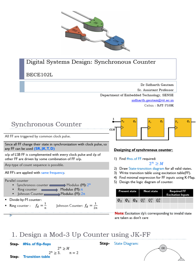 Module - 5 - Synchronous - Counter | PDF | Electrical Circuits | Computer Engineering