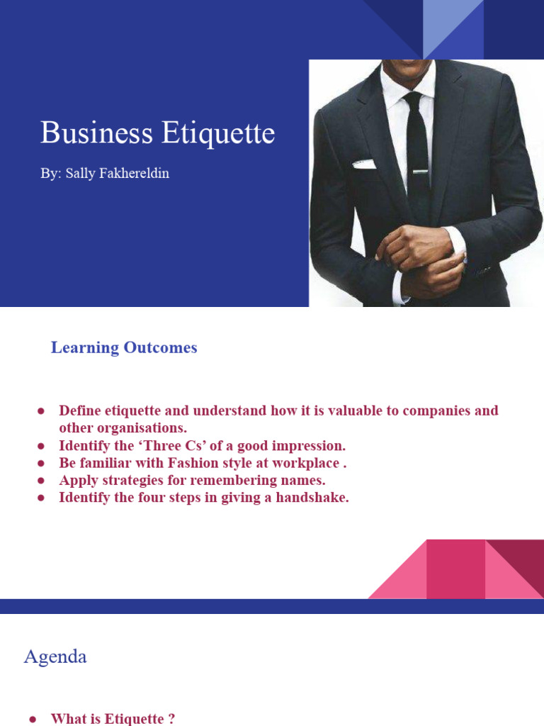 Business Etiquette | PDF | Necktie | Fashion