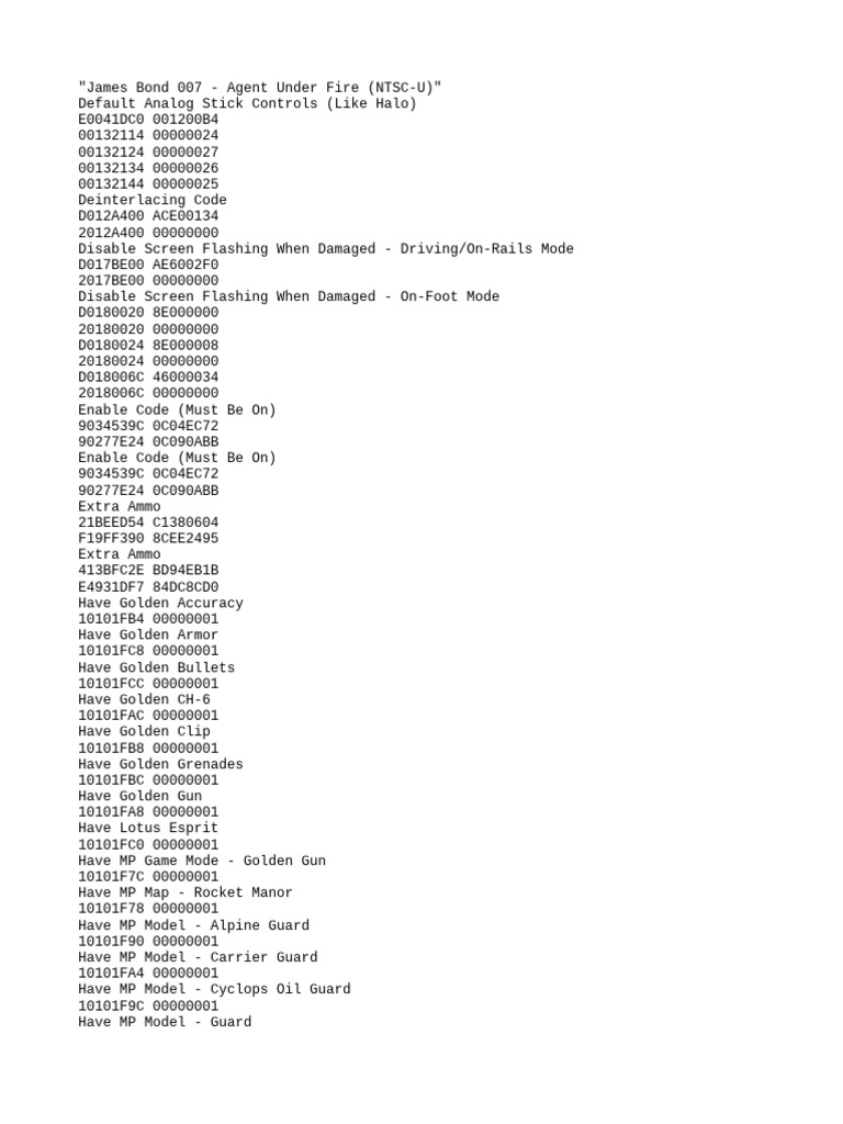 James Bond 007 - Agent Under Fire (NTSC-U) | PDF | Projectiles | Projectile Weapons