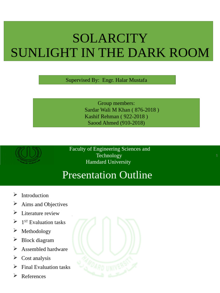 FYP Presentation Sample | PDF | Optics | Electromagnetic Radiation