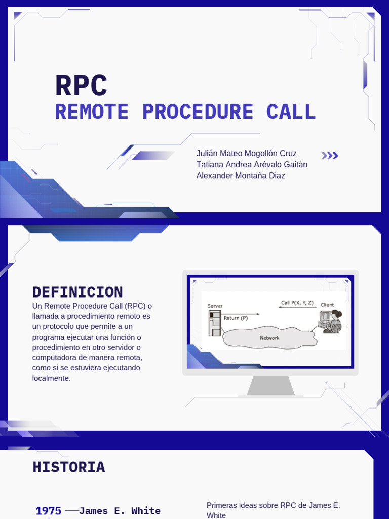 Historia y Evolución del RPC | PDF | Autenticación | Redes de computadoras