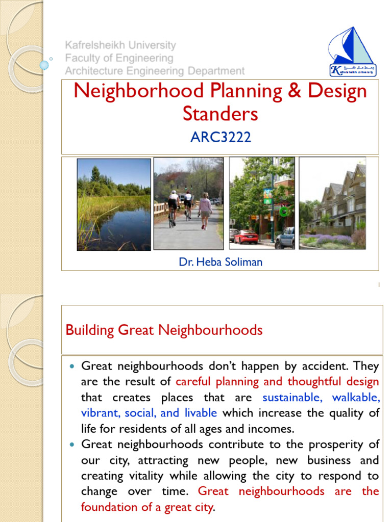 Neighborhood Planning & Design | PDF | Environmental Social Science ...