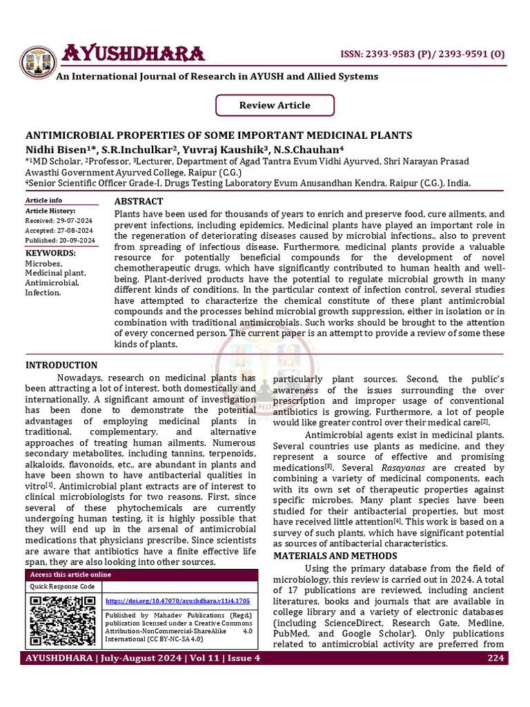 1705-Article Text-4165-1-10-20241006 | PDF | Antimicrobial | Infection