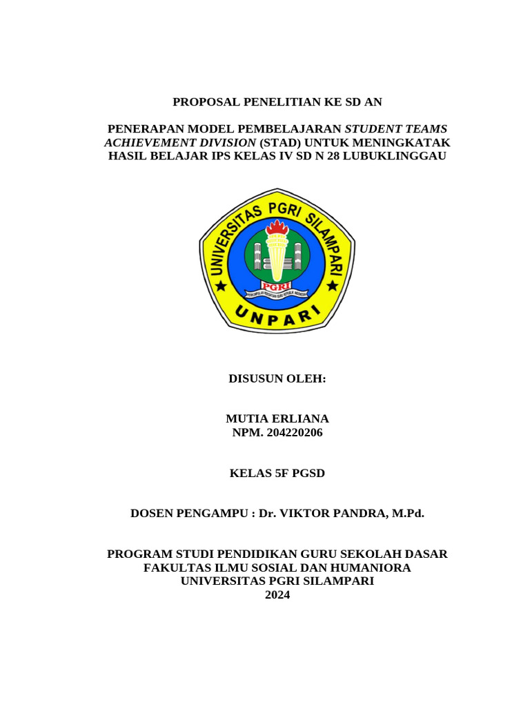 Proposal Mutia | PDF | Karier & Perkembangan
