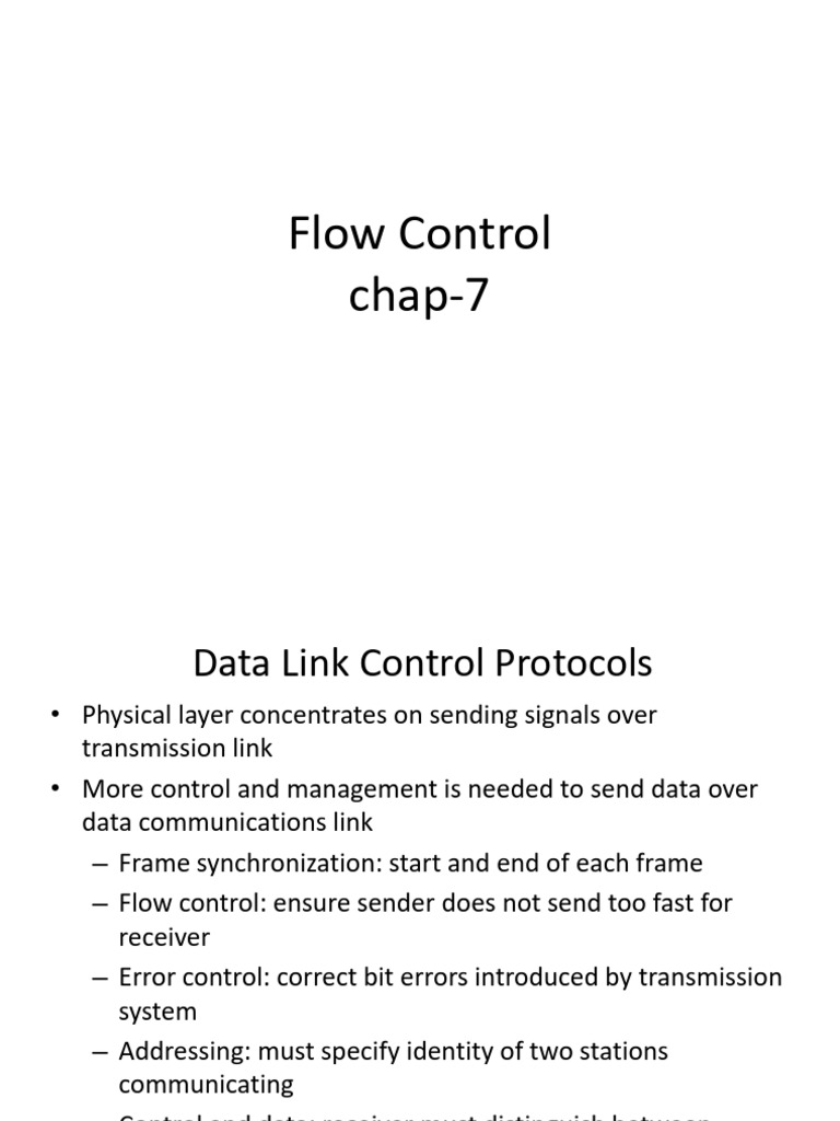 2024 Flow Control | PDF | Transmission Control Protocol | Internet ... 2024 Flow Control | PDF | Transmission Control Protocol | Internet ...