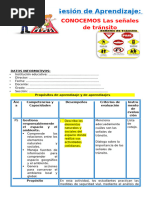 1° Sesión Día 1 PS Conocemos Las Señales de Tránsito Unidad 7 Semana 1 ...