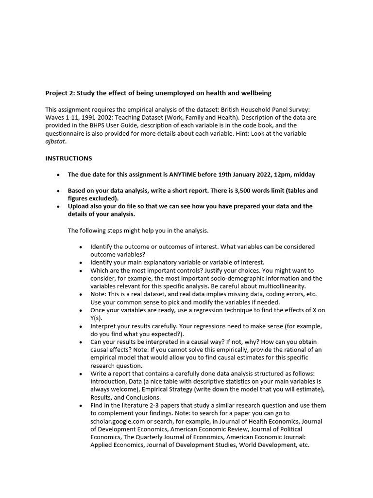 Econometric Stata Report and Example | PDF | Fixed Effects Model ...