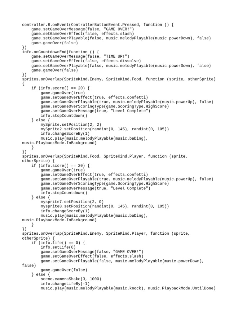 Game Over & Level Complete Logic | PDF | Games & Activities | Teaching Methods & Materials