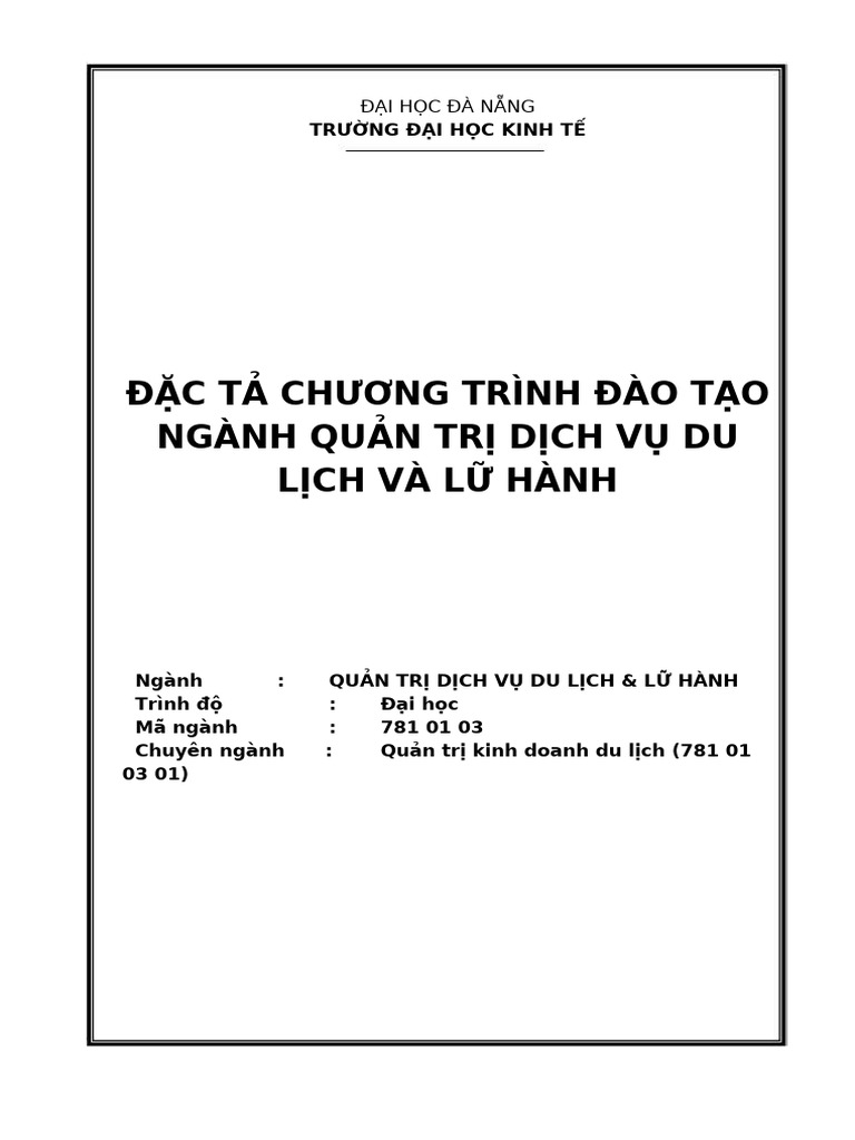 Newest Final 49K3 DAC TA CHUONG TRINH QTKD DL 2023 | PDF