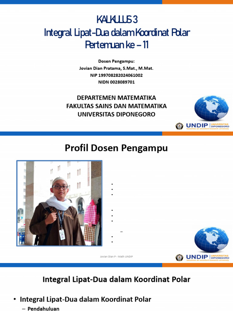 Pertemuan 11 - Kalkulus 3 - Jovian Dian - Episode 8 | PDF