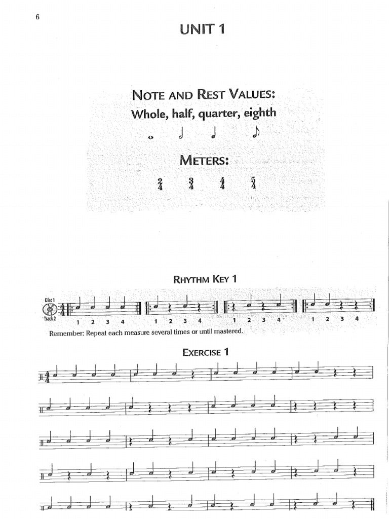 Basics in Rhythm 1-7 | PDF