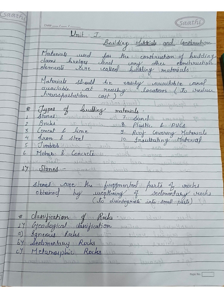 Civil Unit1 Material Notes | PDF