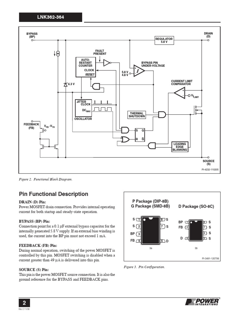 Pagine Da Lnk362gn-Tl | PDF | Mosfet | Electrical Components