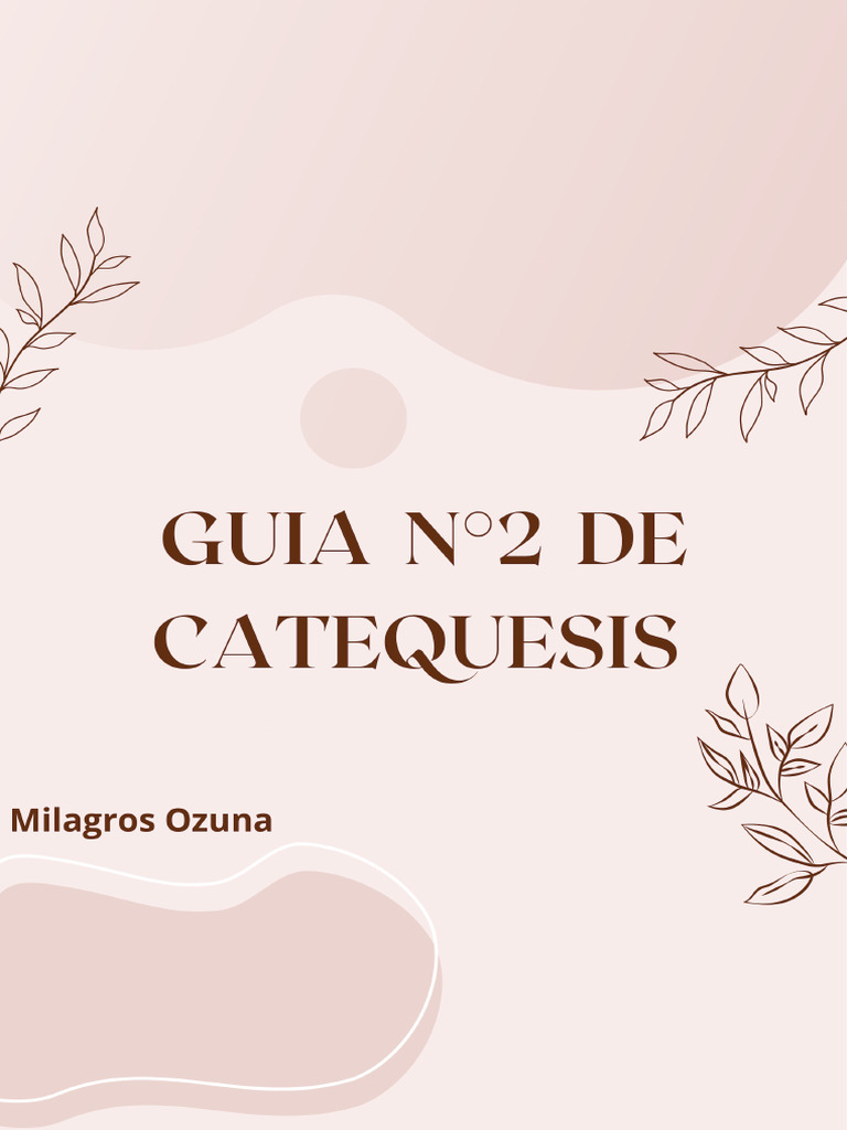 Guia N°2 de Catequesis | PDF