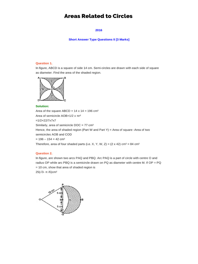 selfstudys_com_file | PDF | Area | Circle